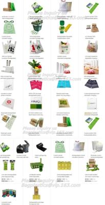 China Factory directly sell biodegradable compostable refuse sack with EN13432 / BPI OK compost home ASTM D6400 certificates for sale