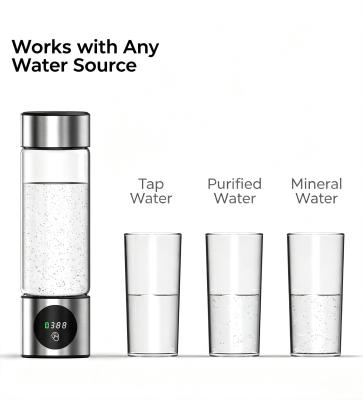 China Auto‑cleaning Rechargeable H2 Water Bottle | 20 Cycles Hydrogen Water Generator Bulk for sale