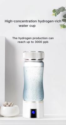 China LCD Display Hydrogen Water Bottle Containing 5W Motor Model Electrolysis Mechanism for Hydrogen Infused Water Generation for sale
