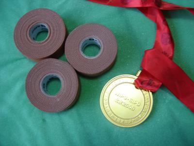China 2.5cm*13.7m  China factory Professional quality Rigid Strapping sports tape factory supply latex free skin color for sale