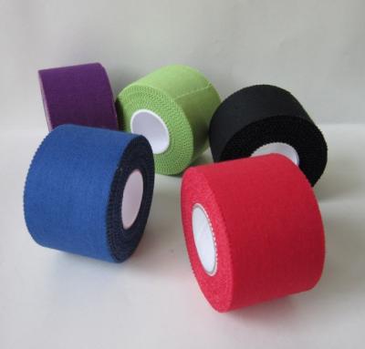 China Factory supply Zinc-oxide latex free professional grade 100%  colors cotton athletic sports tape 3.8cm*13.7m water proof for sale
