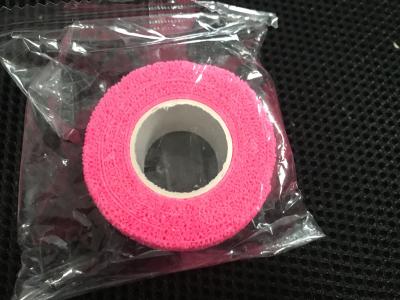 China 2.5cm*4.5m Non-woven fabric cohesive bandage paw printed tape vet tape wrap horse wrap bandage not sticky to hair & skin for sale