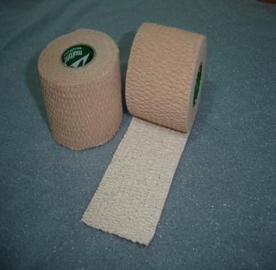 China Light Weight tear Elastic Adhesive bandage white skin black color 5cm*4.5m sports bandage CEapproved for sale