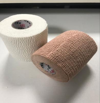 China Tear Light elastic adhesive bandage EAB  white skin black color 5cm*4.5m sports bandage CEapproved zinc oxide latex free for sale