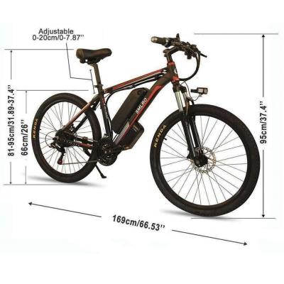 Cina 500W bici elettrica SMLRO C6 26