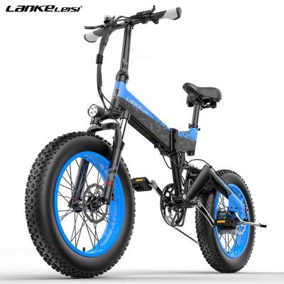 Cina Bici elettrica 1000W 13AH della gomma grassa a 20 pollici di Lankelsisi X3000Plus in vendita