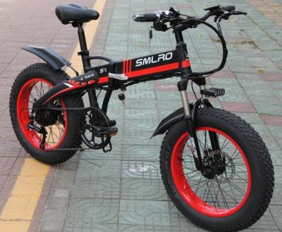Cina Una gomma grassa a 20 pollici di 7 velocità che piega bici elettrica con la batteria al litio 10.4Ah in vendita