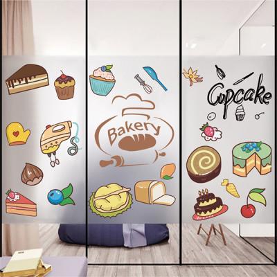 Китай Removable Vinyl Window Graphics Textured Transparent Frosted Film Window продается