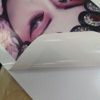 China Polymeric Printable stretchable Advertising high-tack vinyl for sale