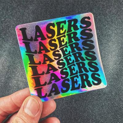 China UV Latex Printable Adhesive Vinyl Eco Solvent Rainbow Holographic Vinyl Te koop