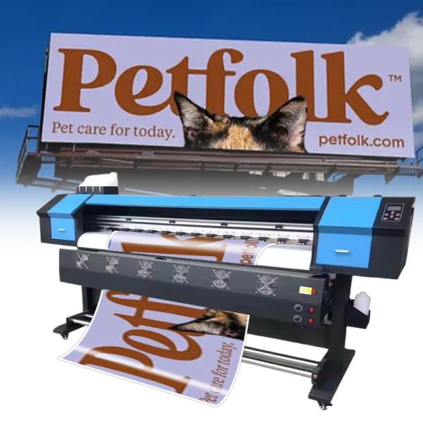 Quality XBH Brand Inkjet Type Printer with Xp600 Printhead for CMYK Flex Banner Indoor for sale