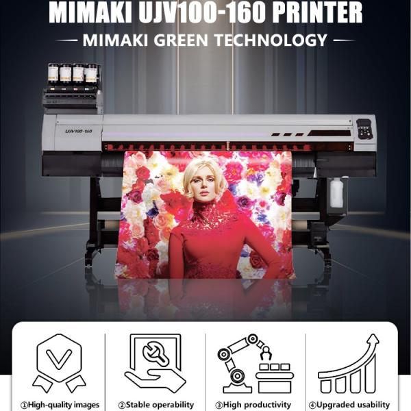 Quality Mimaki UJV100 160 UV LED Industrial Printer Multi Media Compatibility for sale