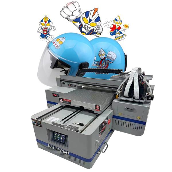 Quality Multifunctional LED UV Flatbed Printer C+W+Varnish Small 4060 A2 Size Uv Dtf for sale