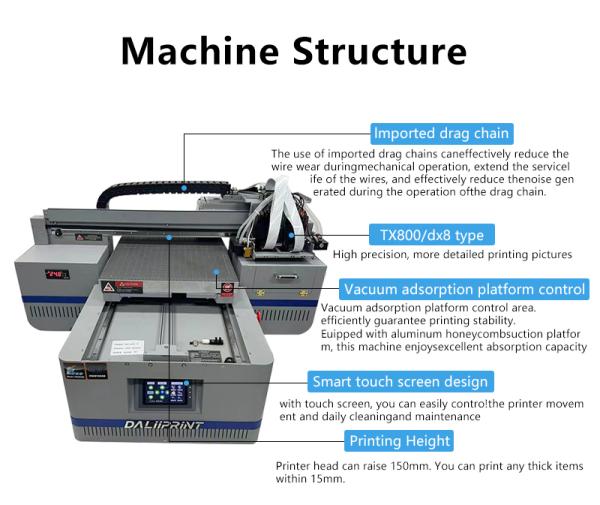 Quality 4060 Flatbed Printer High-Precision Digital Printing Machine for Multiple for sale