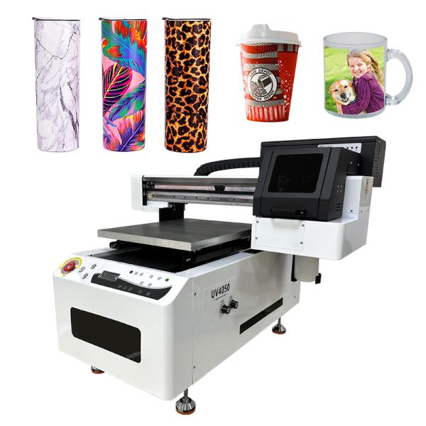 Quality Newest Automatic UV Inkjet Flatbed Printer 4050 XP600 I3200 Printhead For Glass for sale