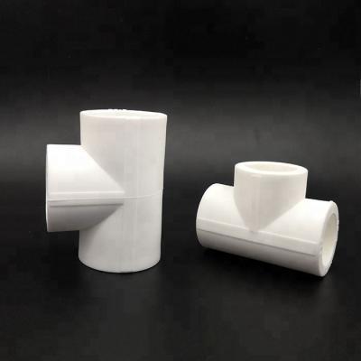 China factory price DIN8077 white PPR equal tee pipe fitting for sale