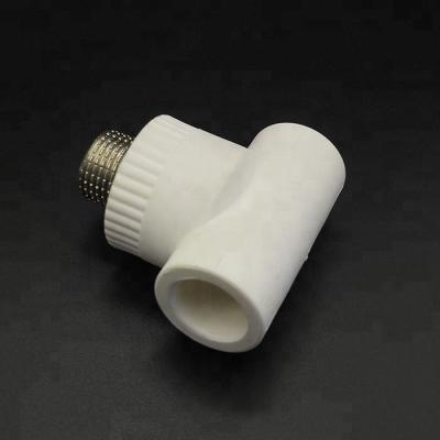 China Wholesale white color PPR male thread reducing tee pipes fittings for sale
