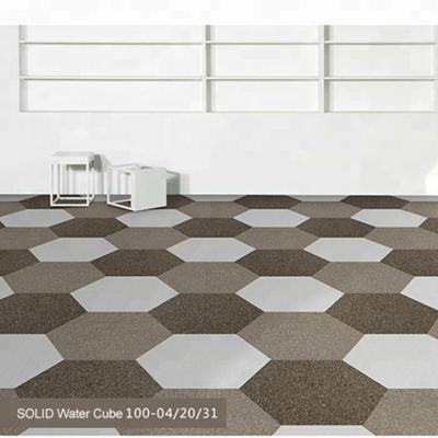 China Wholesale nonwoven 100%nylon black and white residential carpet tiles for home for sale