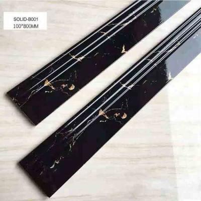 China 100*800mm European modern commercial waterproof ceramic skirting baseboard molding for sale