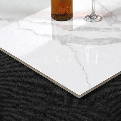 China Verona white glazed ceramic marble look floor tile 800x800mm for sale