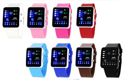 China Silicone LED Digital Wrist Watch for sale