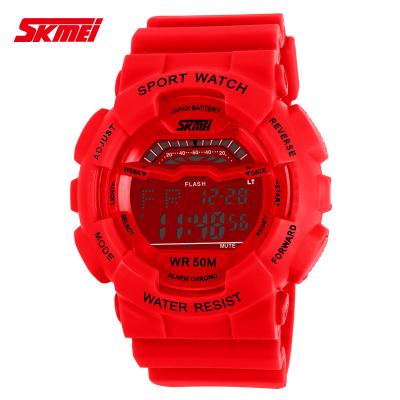 Cina L'orologio di Digital di plastica multifunzionale rosso mette in mostra gli orologi digitali antipolvere in vendita