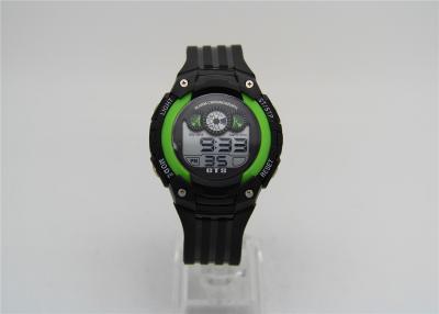 China Gent LCD Digital Sports Wrist Watch stopwatch blue EL light 30 meters water resistant for sale