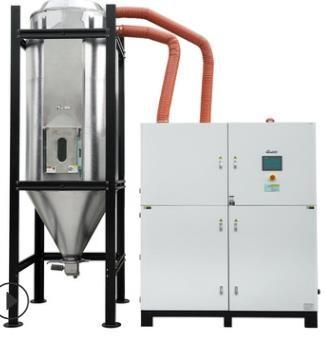 中国 white   2 in 1 plastic dehumidifying dryer machine 160U/120H with CE Certification to European 販売のため
