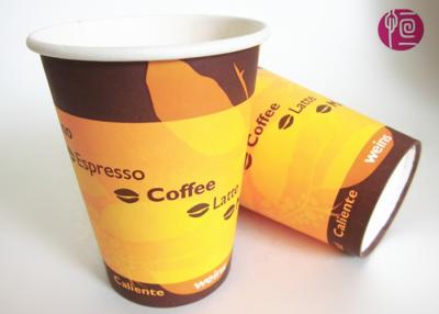 China Custom Print Eco Friendly Hot Paper Cups Printed 12oz  Single PE for sale