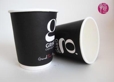 China 7oz Double Wall Takeaway Cappuccino Paper Cup With Flexo Print for sale
