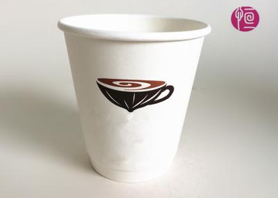 China 10oz Top 90mm Takeaway Paper Cups Double Wall Coffee to Go Cup With Plastic Lid for sale