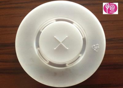 China 24oz  PS Transparent Disposable Plastic Lids 2.4G With Hole / Diameter 95mm for sale