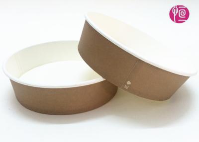 China Kraft Paper / Flexo Print Paper Salad Bowls Disposable Food Container for sale