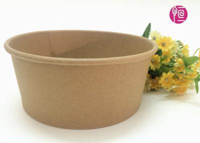 China 32oz Top155mm Disposable Takeaway Food Containers In Kraft Paper With Lid for sale