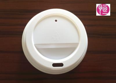 China 7oz 75mm Disposable Plastic Lids PS Material for White Coffee Cup for sale