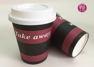 China 300ml Hot Drinking disposable coffee cups with lids / eco friendly cups for sale