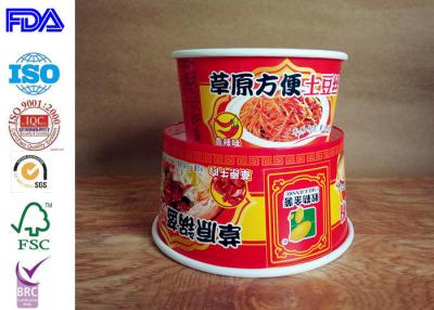 China Take Away Paper Salad Bowls , Kraft Paper Food Containers Match With Lid for sale