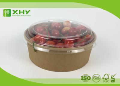China Hot Sale Disposable Custom Printed Take Away Kraft Paper Salad Bowl for sale