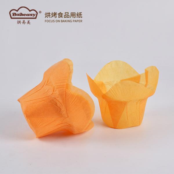 Quality Lotus Style Baking Cups High-Temperature Resistant Paper Liners FDA & FSC for sale