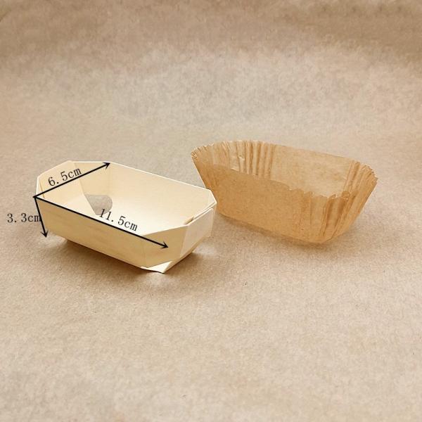 Quality Loaf Tin Liner Rectanular Baking Paper Cups Greaseproof Disposable Muffin Liners for sale