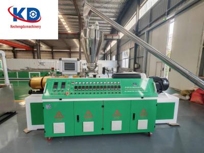 China Screw Twin Screw Force Feeding Extruder Machine for PVC Pipes Profiles/PVC pipe production line for sale