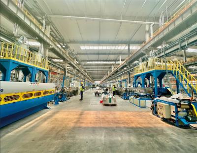 China Class B1 Flame Retardant High Speed Continuous Operation LSZH Extrusion Production Line for sale