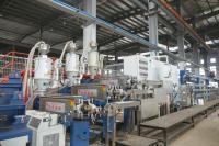 Quality High Speed Extrusion Production Line With PLC Touch Screen Control 100-1000kg/H for sale