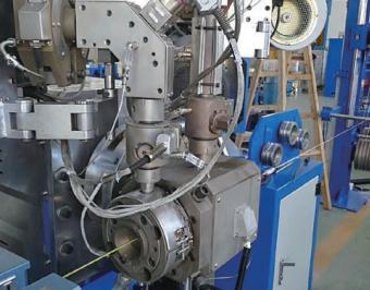 China Radiation Resistant Wire Extrusion Line With PLC Intelligent Automation Fully Automatic for sale