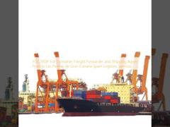 FCL 20GP Transporte de mercancías en contenedores completos y agente de transporte desde Las Palmas de Gran Canaria a España Servicios logísticos