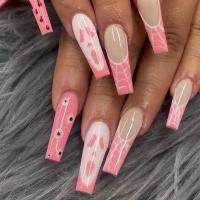 China Style Pre-Designed Halloween Theme Silver Flash Pattern Artificial Fingernails for OEM for sale