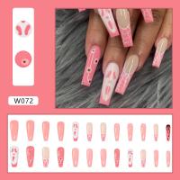 China Style Pre-Designed Halloween Theme Silver Flash Pattern Artificial Fingernails for OEM for sale