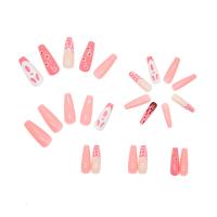 China Style Pre-Designed Halloween Theme Silver Flash Pattern Artificial Fingernails for OEM for sale