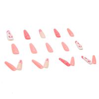 China Style Pre-Designed Halloween Theme Silver Flash Pattern Artificial Fingernails for OEM for sale