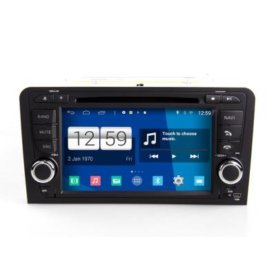 China 2DIN android car dvd android 4.4.4 HD 1024*600 for Audi A3 with 4 Core CPU, Mirror link for sale